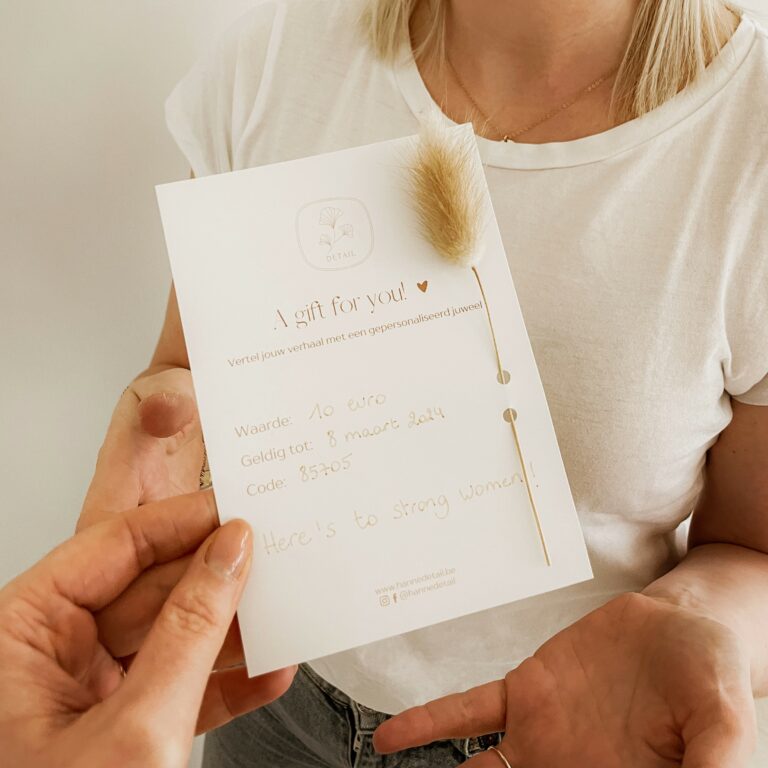 Fysieke cadeaubon | Hanne Detail
